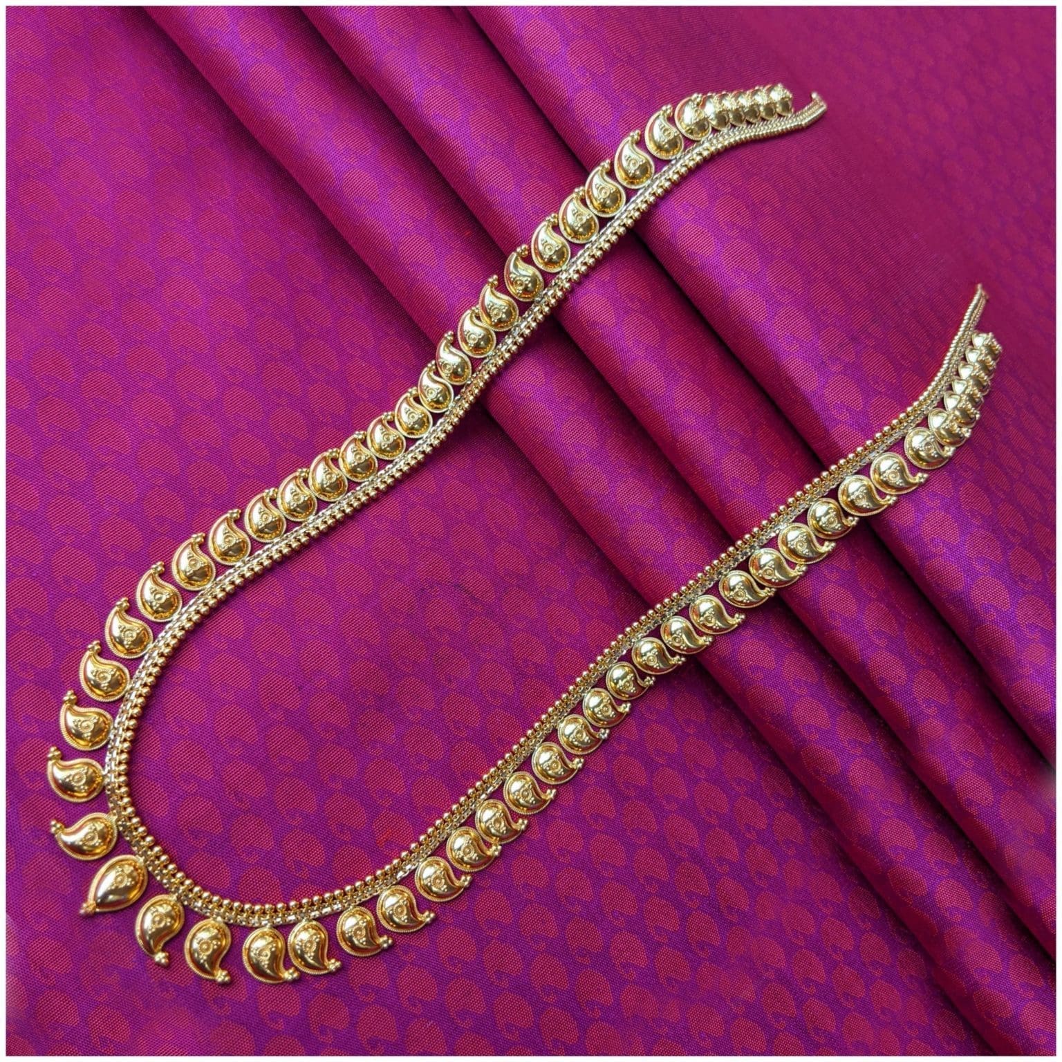 Necklace - Antique Kalinga Krishna Cob Ruby Pearl | Gujjadi Swarna ...